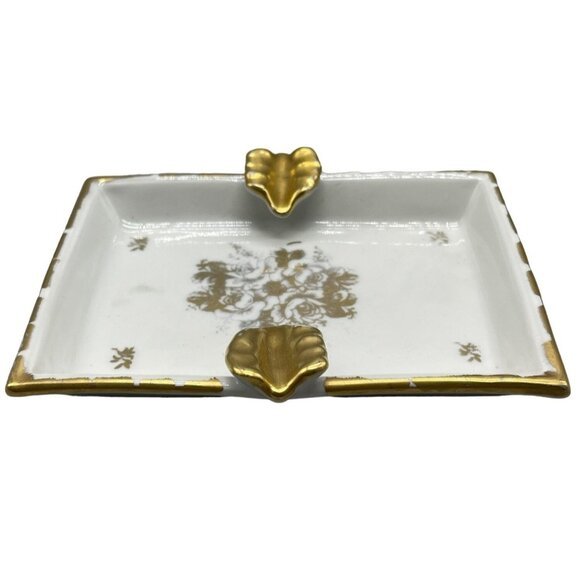 unknown | Accents | Vintage Trinket Dish Fonde En Hand Painted Made In ...